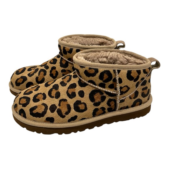 UGG | Shoes | Ugg Classic Mini Spotty Animal Print Leopard Print Calf ...